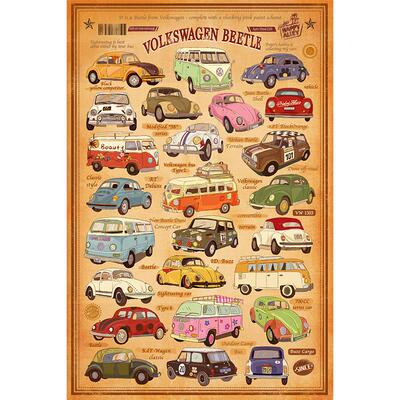 猫空VintageCars触感膜纸质拼图