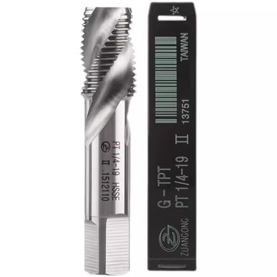 ZUANGONG管用螺旋丝攻NPT1/8-28G3/4  G3/8G1/2-14锥管螺纹丝锥