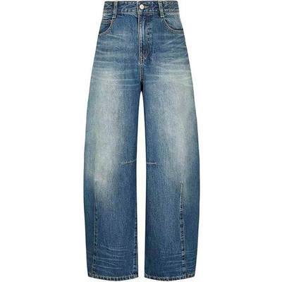 巨好看松弛感设计感老爹裤女士