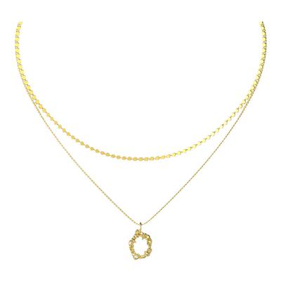 轻奢小众双层叠戴锁骨链GOOGMO