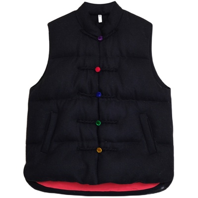 不蔓不枝坎肩棉马甲加厚