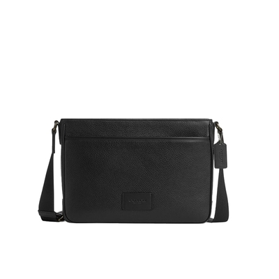 COACH/蔻驰官方 奥莱款DISTRICT男士大号皮质单肩斜挎包CY825