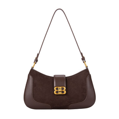 DAVA官方真皮高级感法棍腋下包女