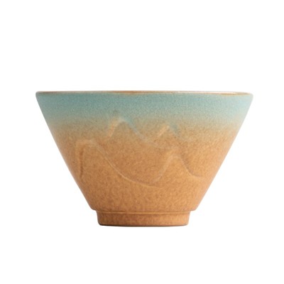 山峦茶杯叁旬陶瓷创意