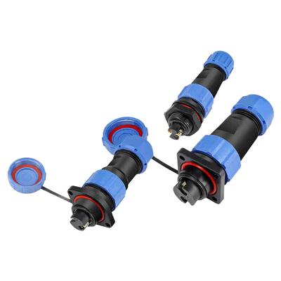 免焊防水20芯法兰插座