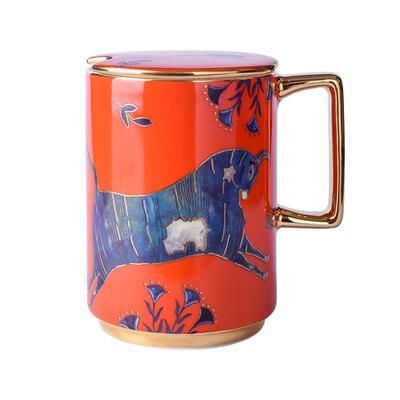 rak阿联酋进口生肖小金边咖啡杯