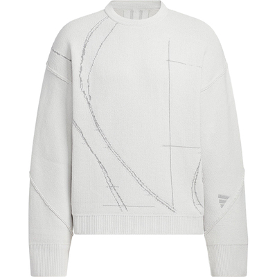 Adidas/阿迪达斯正品2025男士休闲日常宽松圆领针织衫卫衣KC2598