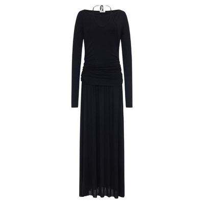 RURE3WAY挂脖绑带连衣裙长裙