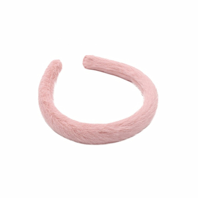 温暖水貂发箍ins色细边毛绒绒