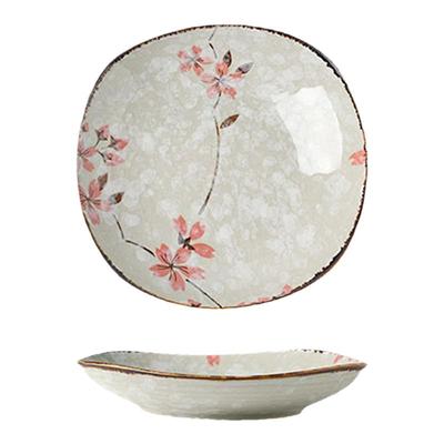 日式方盘陶瓷盘子菜盘家用2025新款小碟子轻奢餐具高级感餐盘深盘