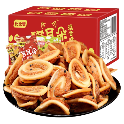 比比赞猫耳朵怀旧吃货零食