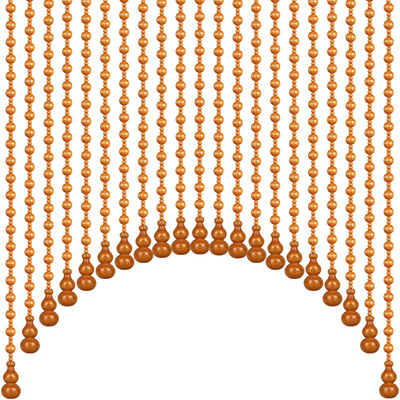 美双绝桃木门帘隔断帘免打孔玄关