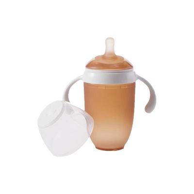 爱咔威IKV婴儿奶瓶防胀气食品级硅胶带手柄宽口径240ml仿母乳现货