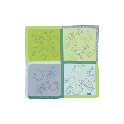 美式田园风丝巾系腰薄荷绿大方巾