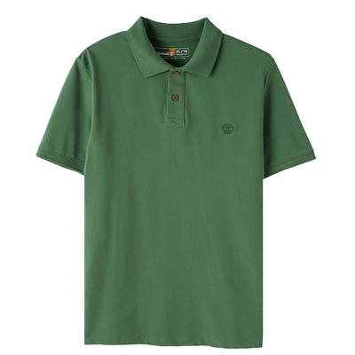 Timberland添柏岚翻领POLO衫男装户外休闲运动宽松T恤衫短袖A24H2