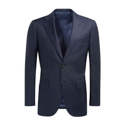 Suitsupply藏青色S110支羊毛西服