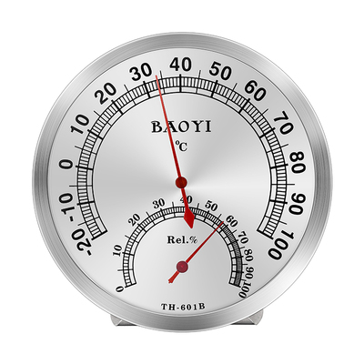 保仪耐高温100度不锈钢温湿度计