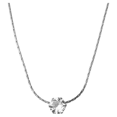 GuangYu极简六爪锆石钛钢项链男女冷淡风精致百搭锁骨链镶钻配饰