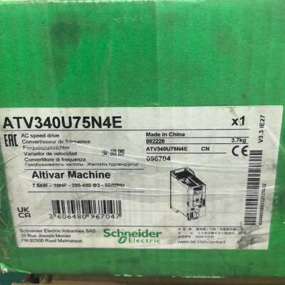 全新施耐德变频器ATV340U75N4E全新带包装1台，议价议价