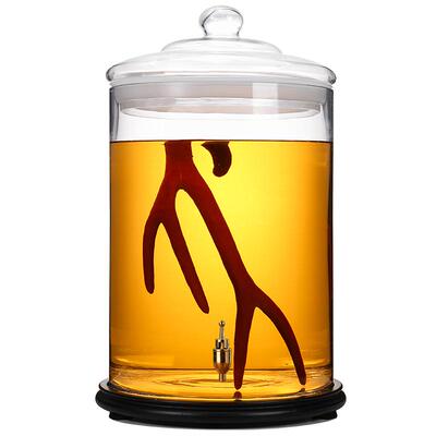 广口100斤大号药材泡酒玻璃瓶