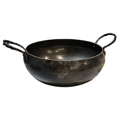 铁锅双耳炒锅家用无涂层不粘锅