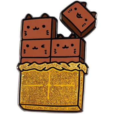 金属徽章foolii孚狸巧克力猫咪包