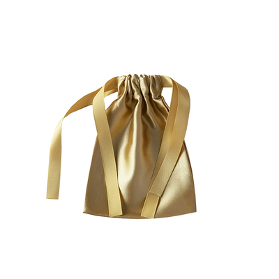 丝绸束口袋多色纯色收纳袋