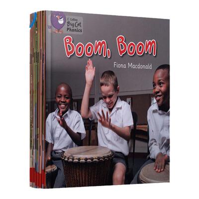 大猫自然拼读法2B collins Big Cat Red B Band 2B带CD 英文原版 红色套装全14册4-6岁儿童学习phonics教材幼儿园阶段分级阅读读物