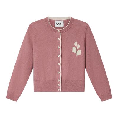 【26早秋新品】MARANT ETOILE LONA棉羊毛混纺徽标针织开衫