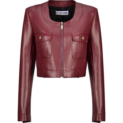 YESBYYESIR安格拉PU夹克