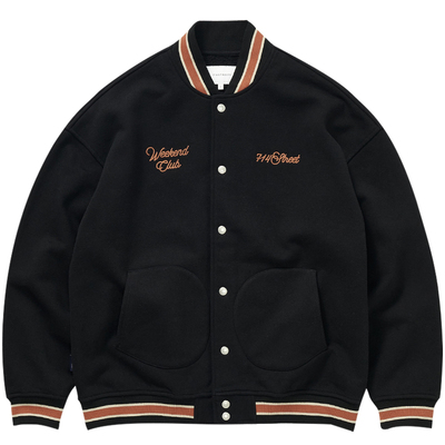 714street针织棒球夹克