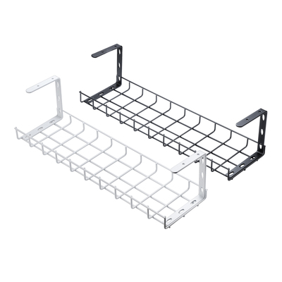 桌下置物架电线收纳槽办公桌插排