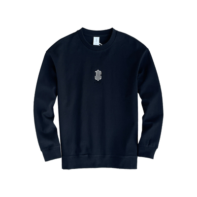 潮牌痞帅炸街休闲白色圆领卫衣