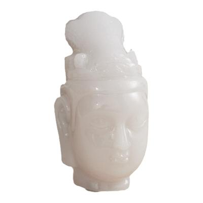 河北博物院白石菩萨头立体冰箱贴博物馆文创树脂磁吸装饰品礼物