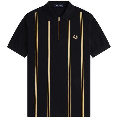 FREDPERRY半拉链polo衫英伦风