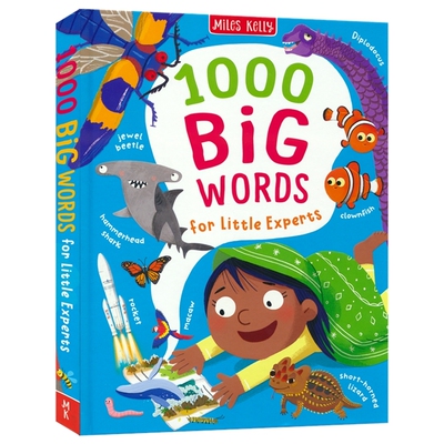 1000 Big Words for Little Experts 3-6岁 幼儿英语单词图解词典 启蒙认知 恐龙 人体 海洋 儿童百科读物 英文原版进口