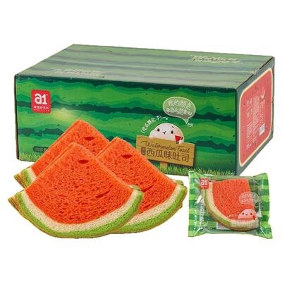 西瓜味吐司休闲小零食