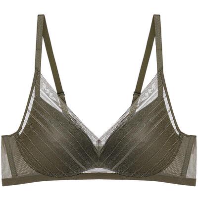爱慕拂叶听风26春夏内衣女3/4薄模杯大罩杯大胸显小文胸AM17C581