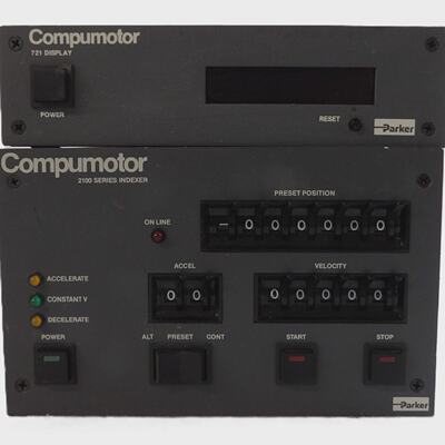 Parker Compumotor 2100-1 Robot Control Indexer W/ 721 Displa