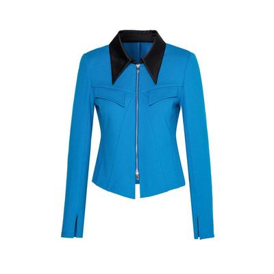 长袖缎面衬衫HPLY撞色设计款