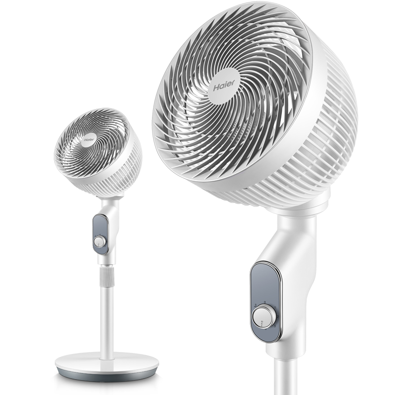 海尔空气循环扇家用摇头立式大风力落地扇宿舍台式强力电风扇_虎窝淘