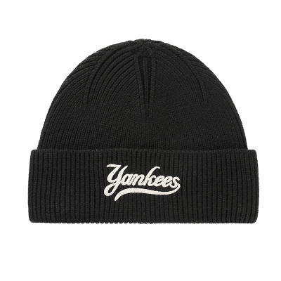 mlb韩国洋基队冬季保暖针织帽