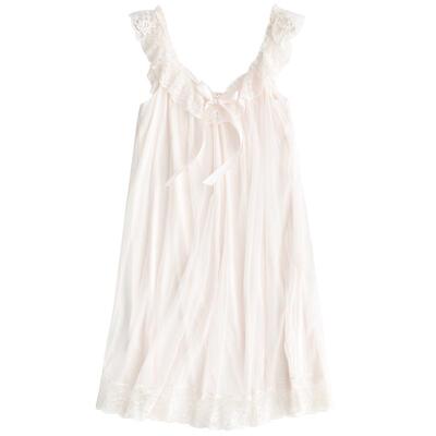 公主风性感蕾丝吊带短袖家居服