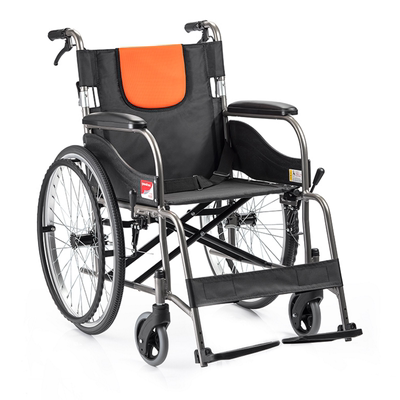 鱼跃轮椅H062C可折背轻便铝合金