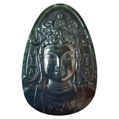 观音头吊坠慈航道人泰山玉护身符