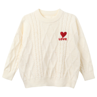 全家福毛衣洋气亲子装过年新年红