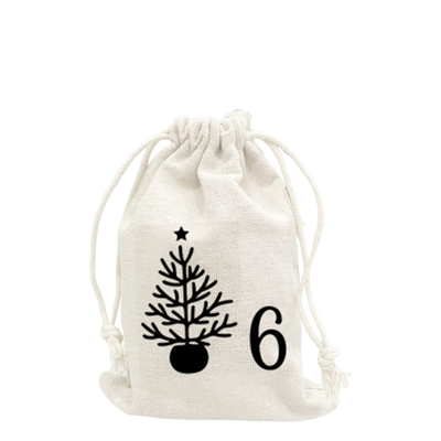 DIY Advent Calendar Bags Set of 24 圣诞降临日历24件套束口袋
