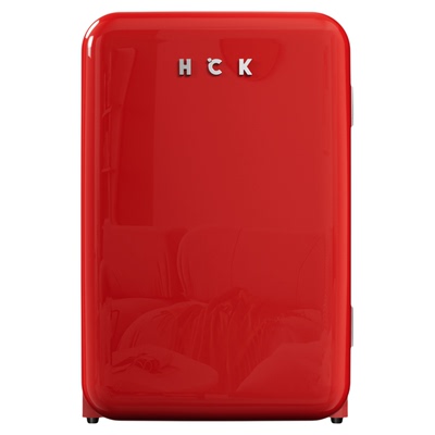 哈士奇107L复古小冰箱