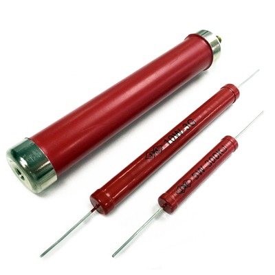 大红袍玻璃釉金属无感高频电阻