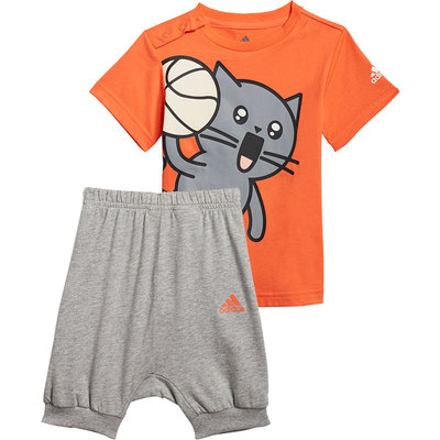 Adidas/阿迪达斯正品当季新款儿童透气宽松舒适运动套装GM8942